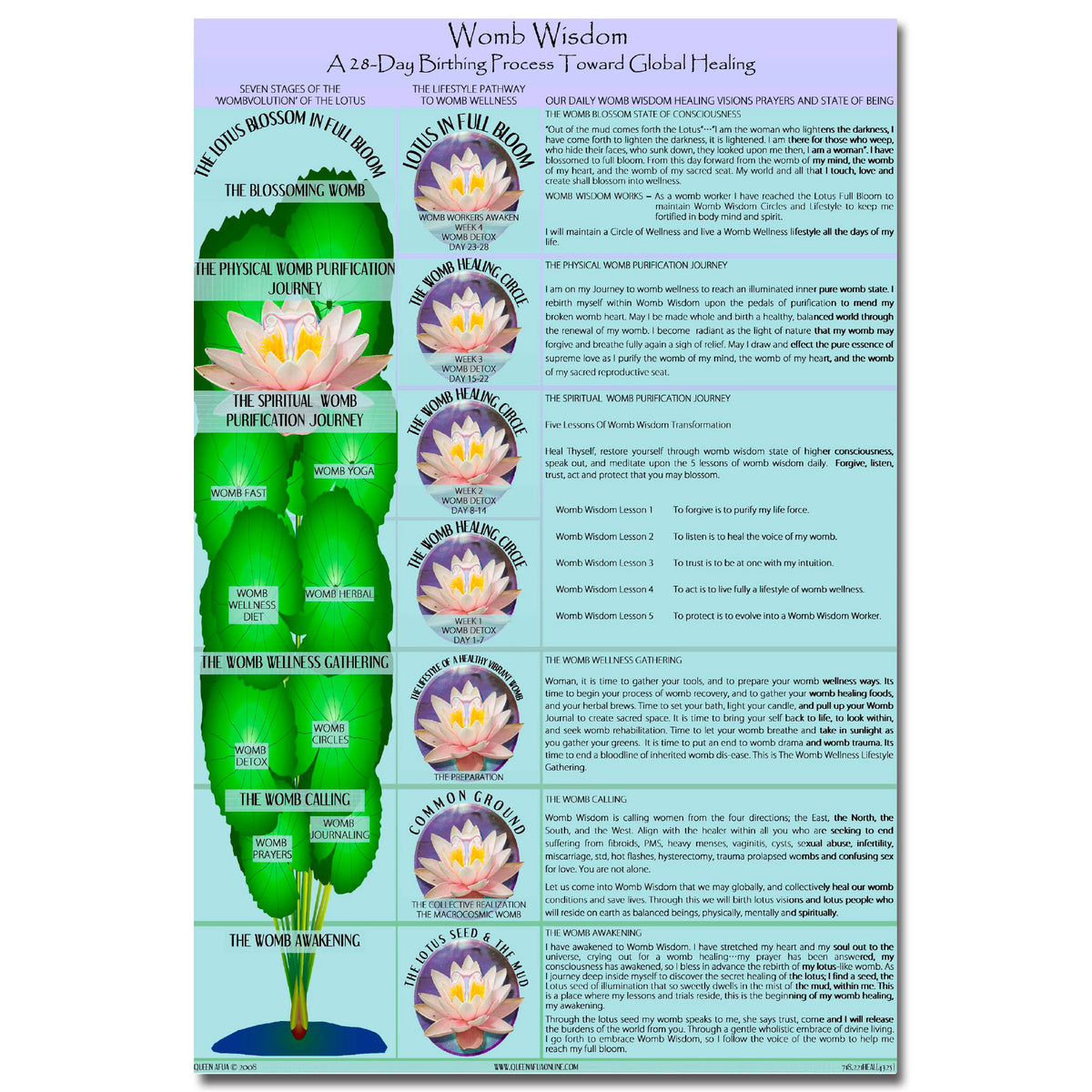 Womb Wisdom Chart – Queen Afua Products